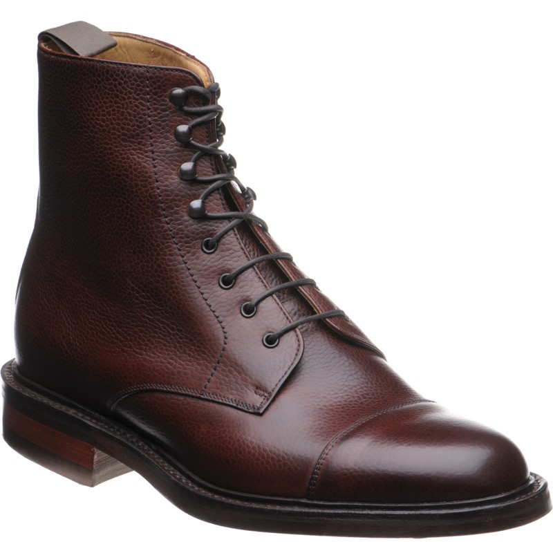 Barker shoes | Barker Sale | Lambourn rubber-soled boots in Cherry ...