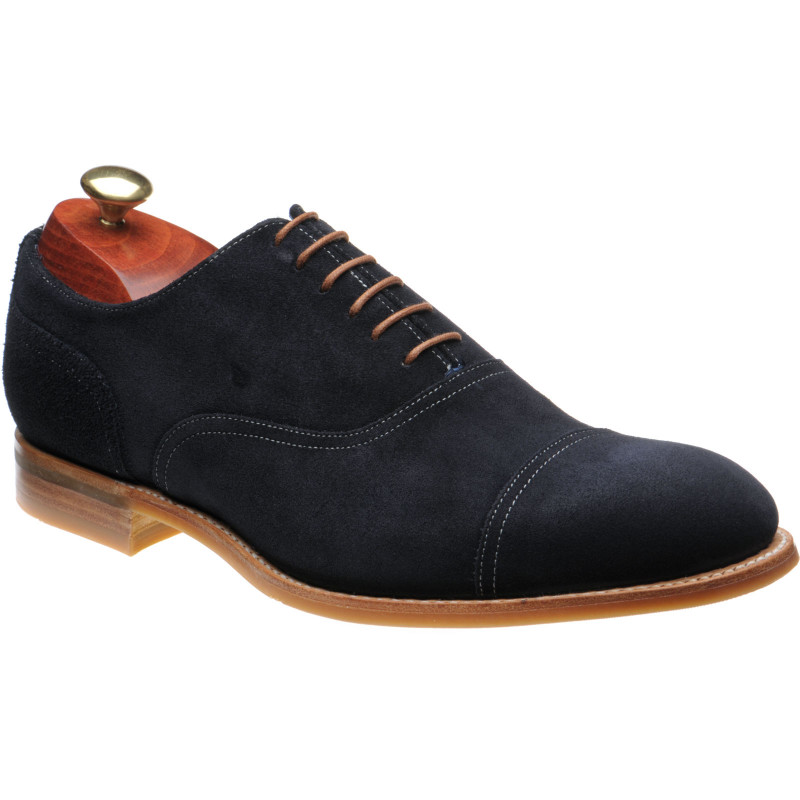 Barker shoes | Barker Creative | Pullman rubber-soled Oxfords in Navy ...