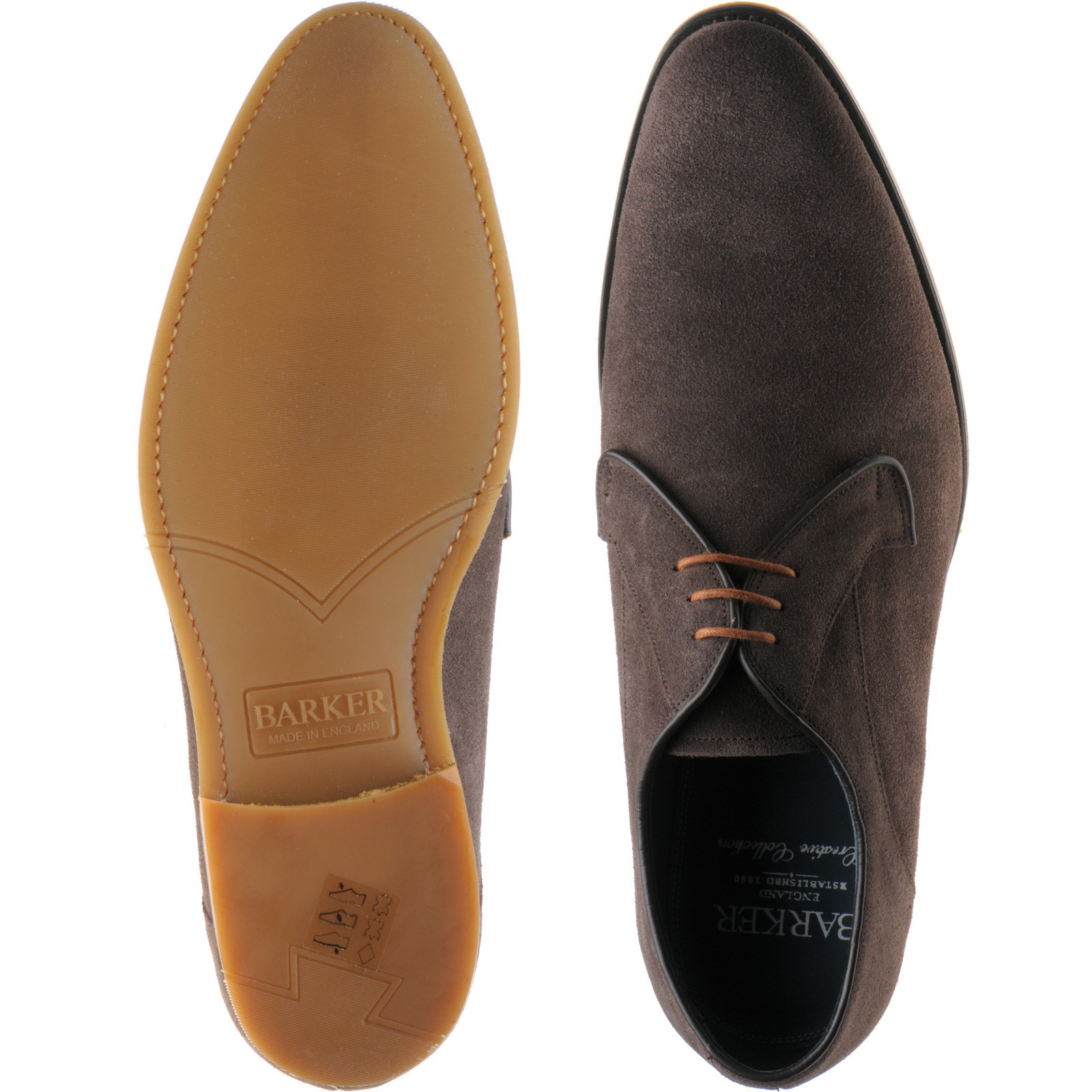 Barker shoes | Barker Creative | Derby rubber-soled Derby shoes in ...