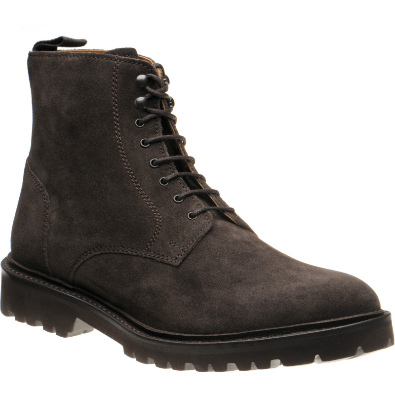 Barker shoes | Barker Sale | Newquay rubber-soled boots in Dark Brown ...