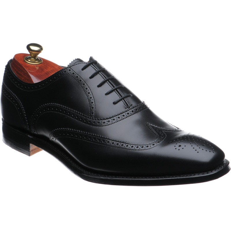Cheaney shoes | Cheaney of England | Edinburgh brogues in Black Calf at ...
