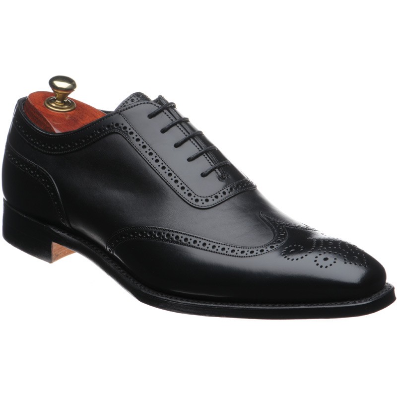 Cheaney shoes | Cheaney of England | Pimlico brogues in Black Polished ...