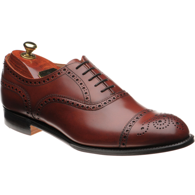 Cheaney shoes | Cheaney 125 Collection | Wilfred semi-brogues in Dark ...