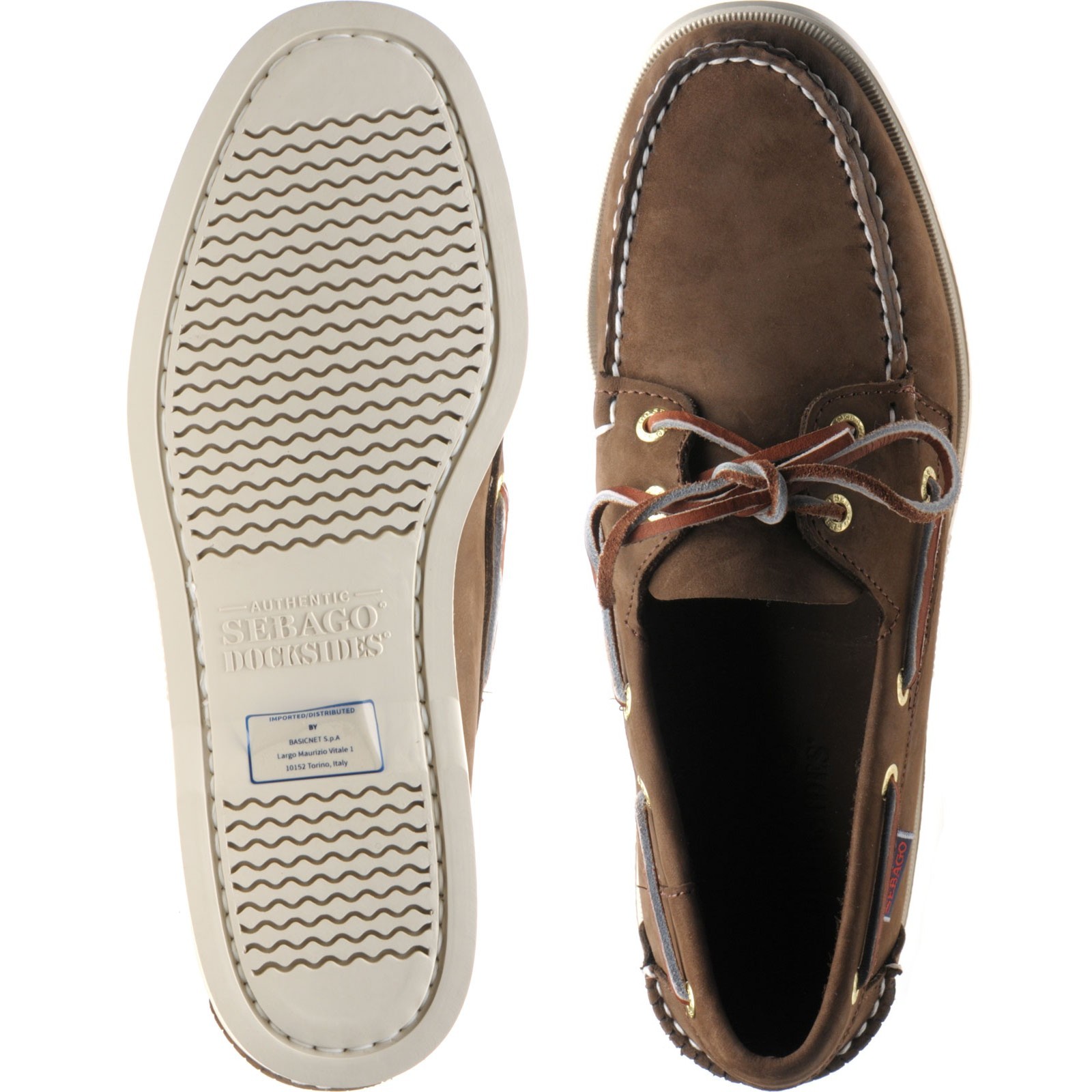 Sebago shoes | Sebago | Dockside Portland rubber-soled deck shoes in ...