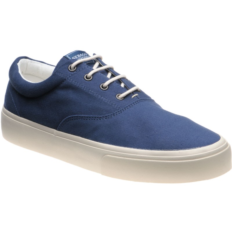 Sebago shoes | Sebago | John rubber-soled deck shoes in Navy at Herring ...