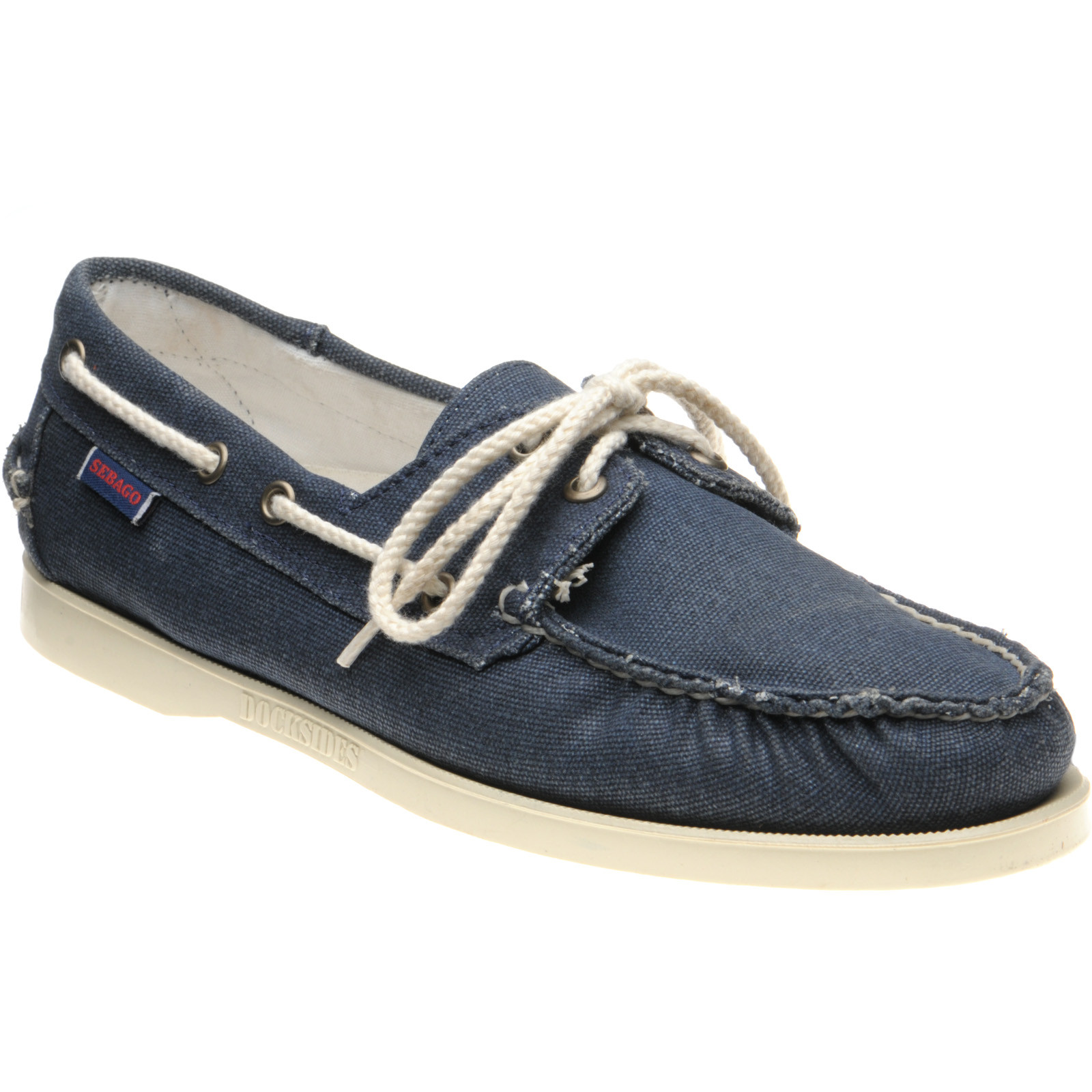 Sebago shoes | Sebago | Dockside Portland Canvas rubber-soled deck ...