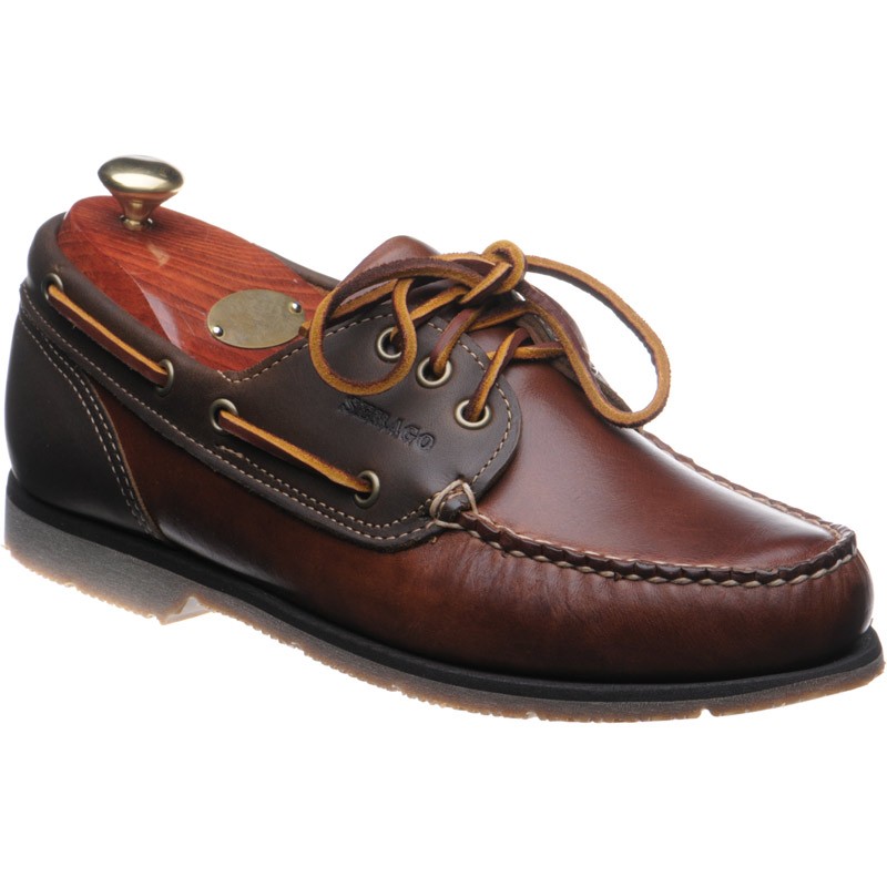 Sebago shoes | Sebago | Foresider rubber-soled deck shoes in Brown ...