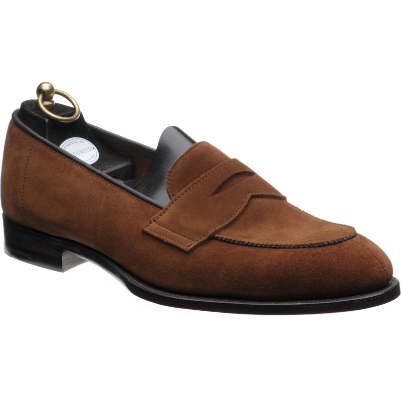 Wildsmith shoes | 1847 | Bloomsbury OLD loafers in Snuff Suede at ...