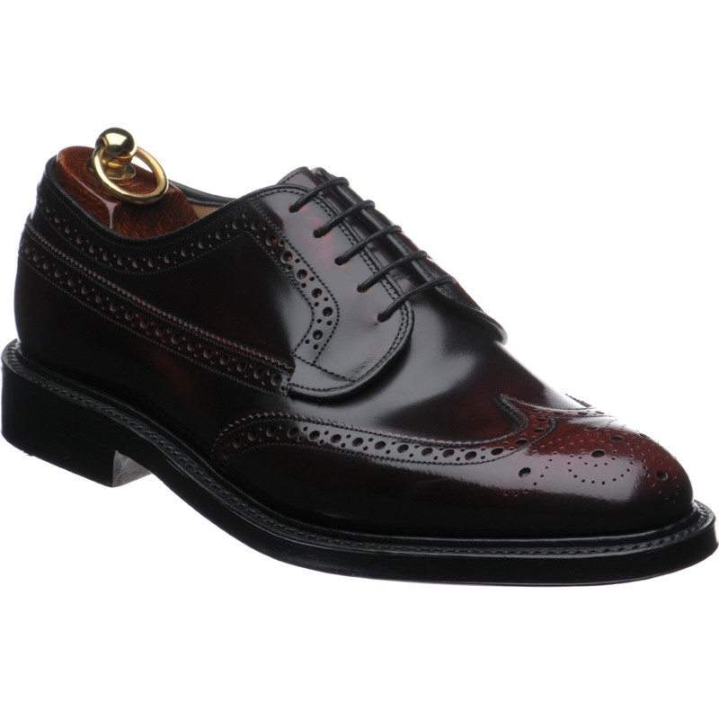 Herring shoes | Herring Premier | Canning brogues in Burgundy Port ...