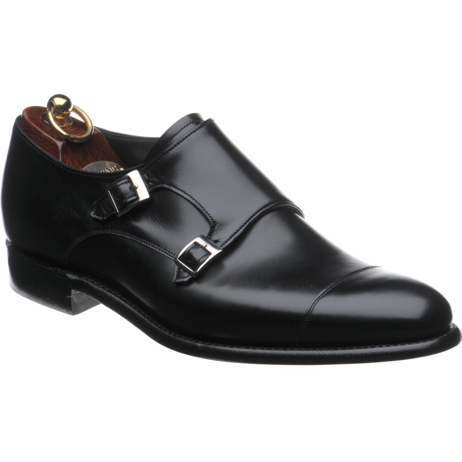 Herring shoes | Herring Premier | Attlee double monk shoes in Black ...