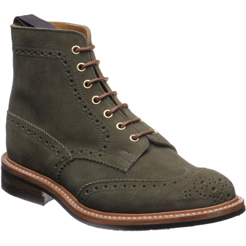 Herring shoes | Herring by Trickers | Stow Suede rubber-soled brogue ...