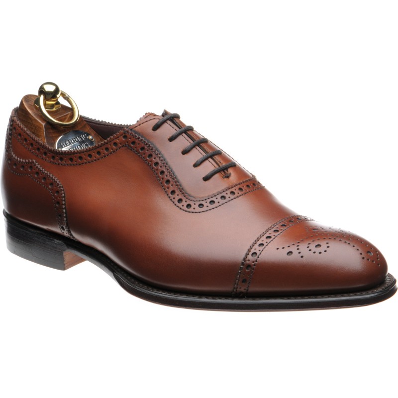 Herring shoes | Herring Premier | Edward II semi-brogues in Mahogany ...