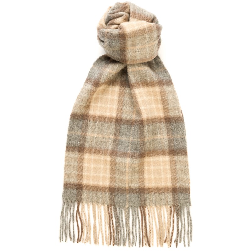 Herring shoes | Herring Clothing | MacKellar Tartan Scarf in Natural at ...