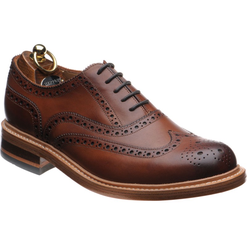 Herring shoes | Herring Classic | Matlock OLD brogues in Hazelnut Calf ...