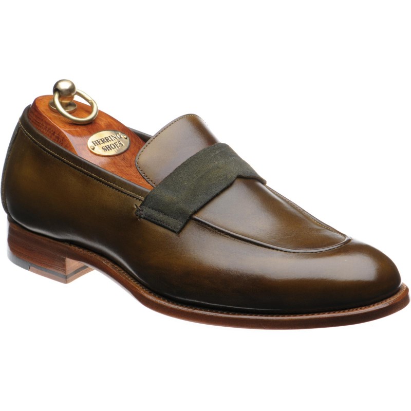 Herring shoes | Herring Sale | Sample Loafer 9008 loafers in Green Calf ...