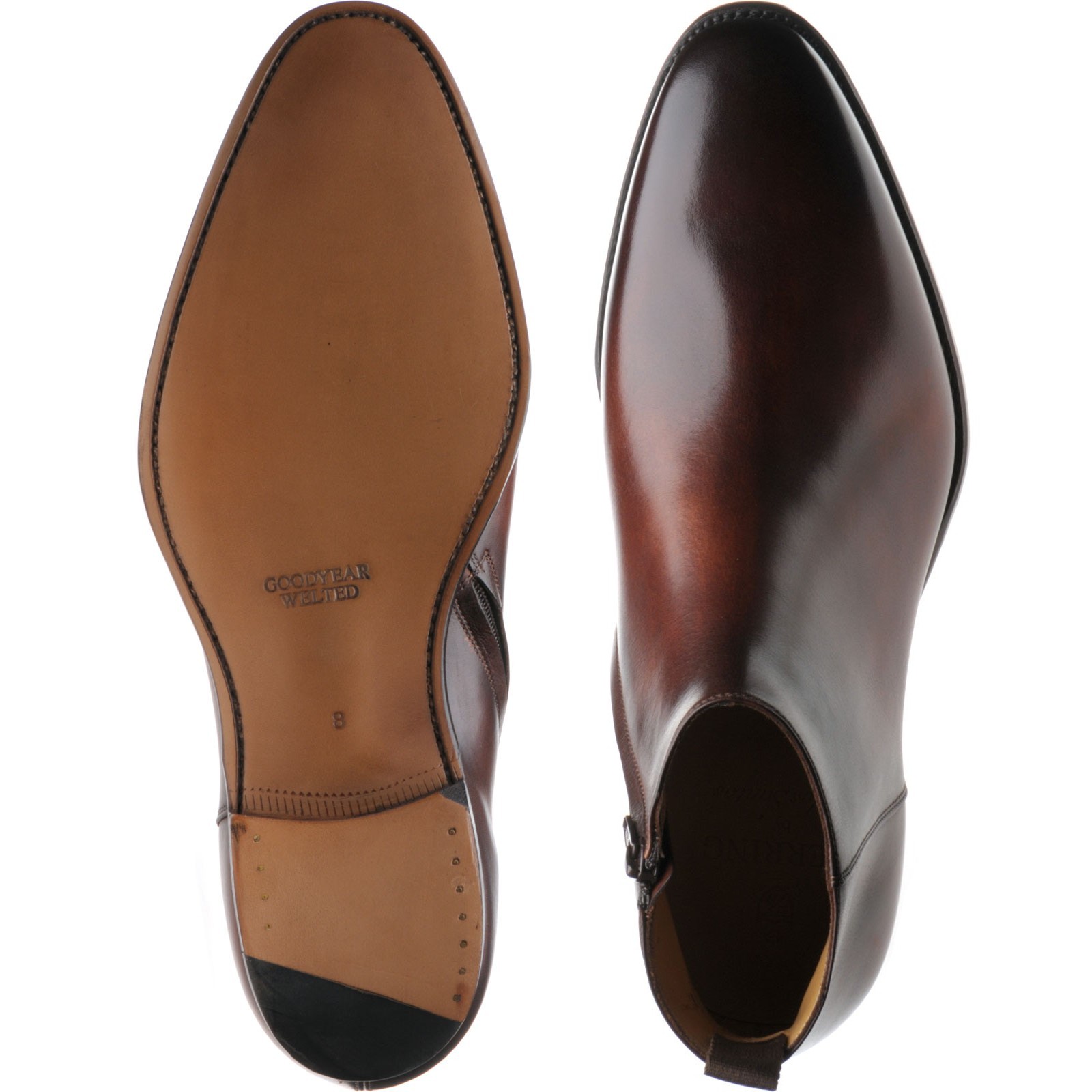 Herring shoes | Herring Classic | Jude Chelsea boots in Brown Calf at ...