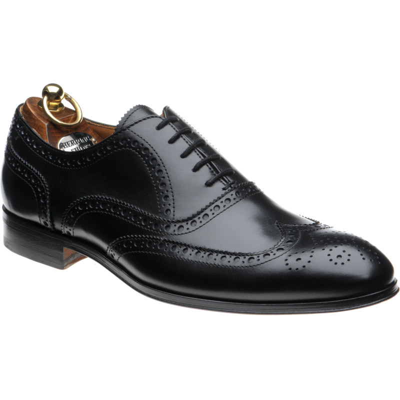 Herring shoes | Herring Classic | Ilfracombe brogues in Black Calf at ...