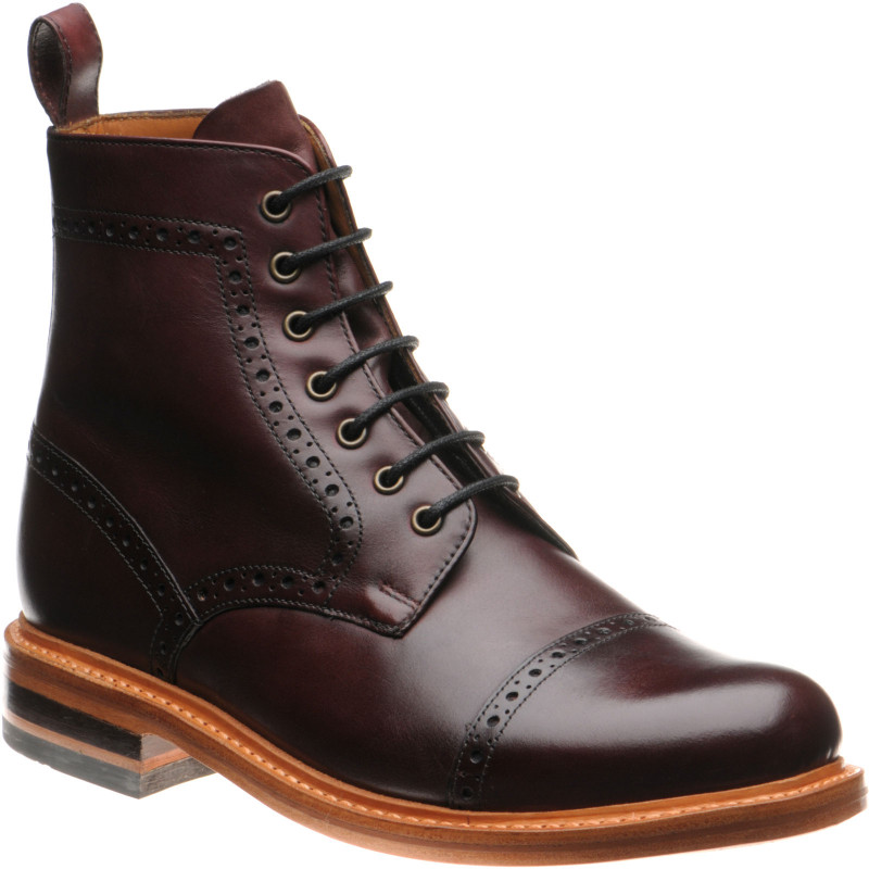Herring shoes | Herring Factory Seconds | Caldbeck II boots in Burgundy ...