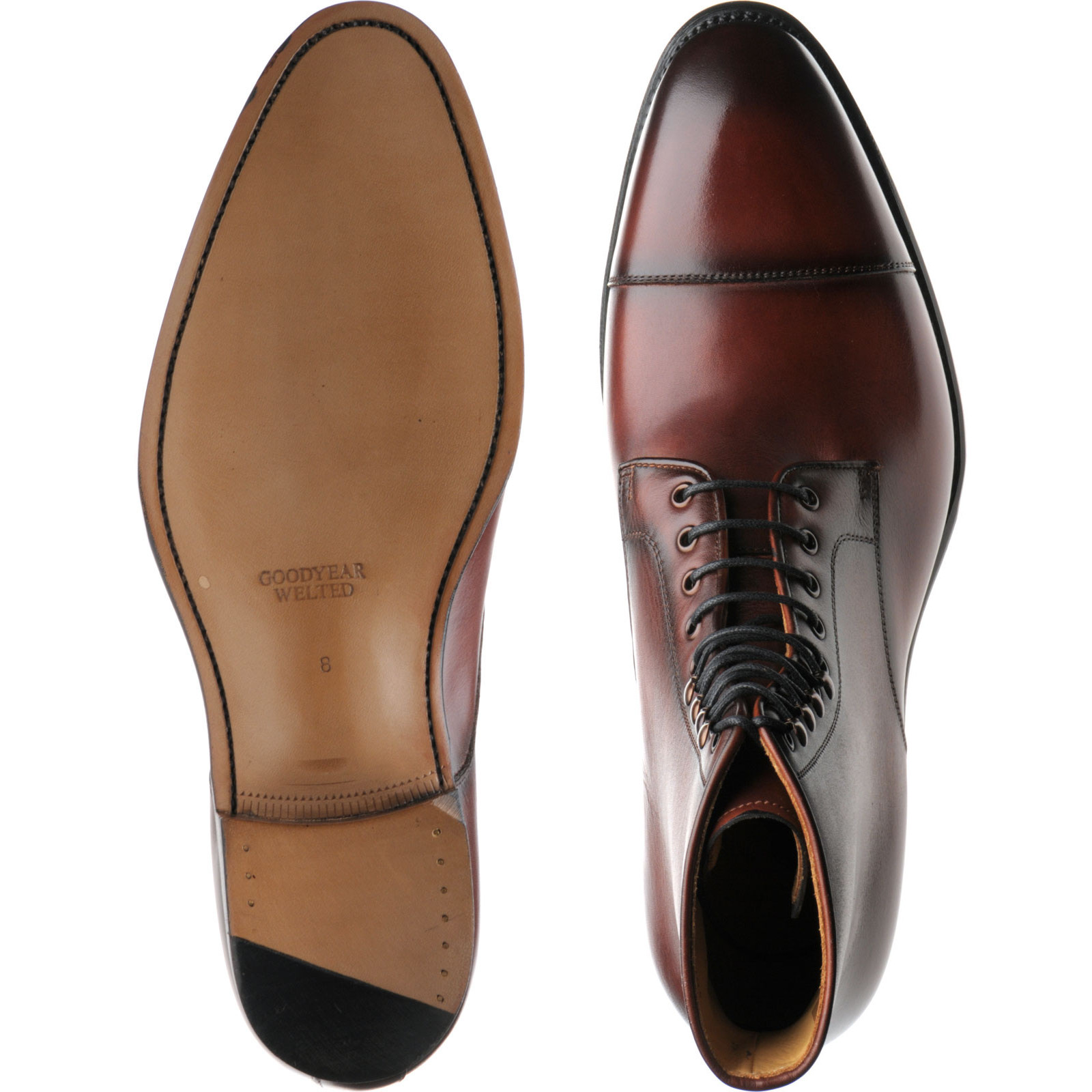 Herring shoes | Herring Classic | Mawdsley boots in Rosewood Calf at ...