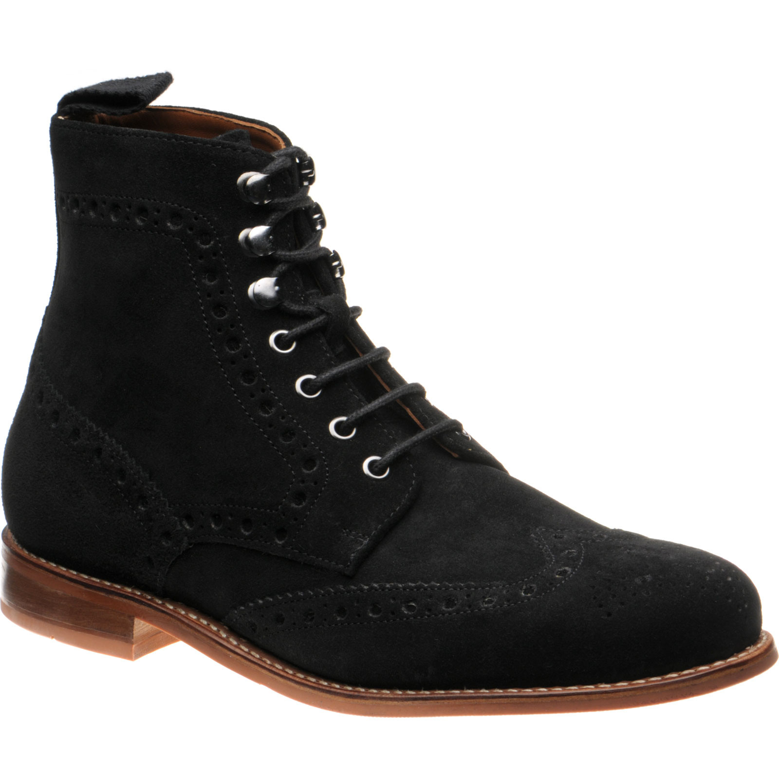 Herring shoes | Herring Classic | Steeperton rubber-soled brogue boots ...