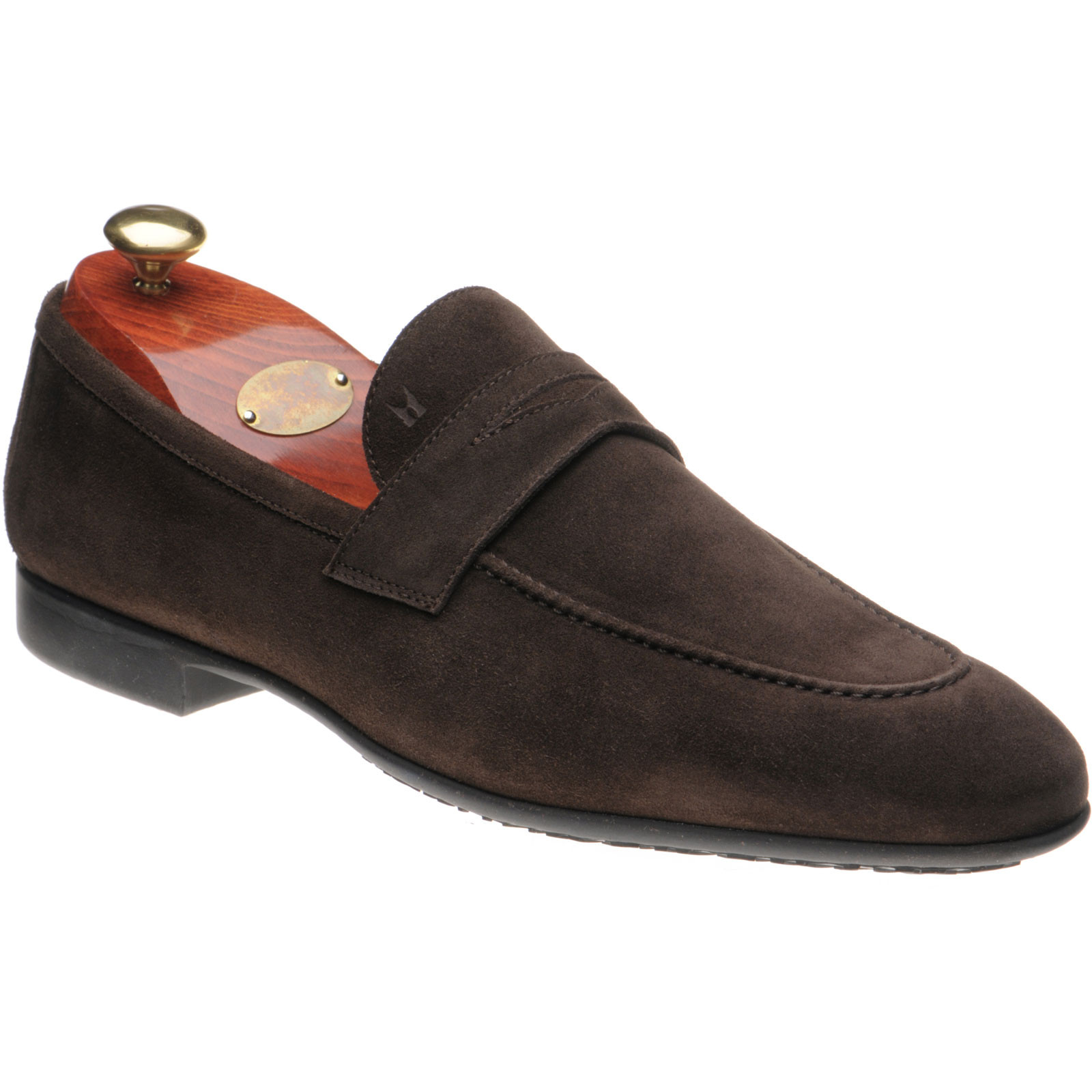 Moreschi shoes | Moreschi | Baku rubber-soled loafers in Brown Suede at ...