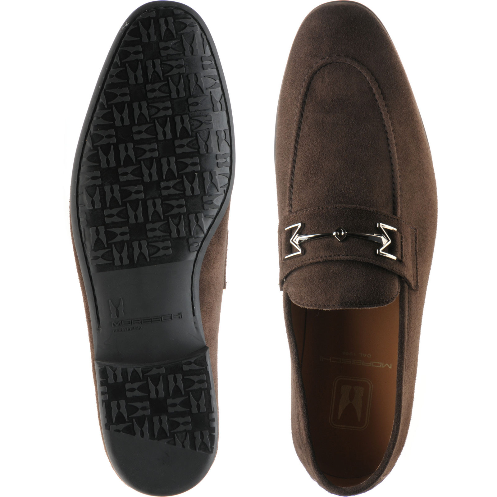 Moreschi shoes | Moreschi | Peach rubber-soled loafers in Brown Suede ...