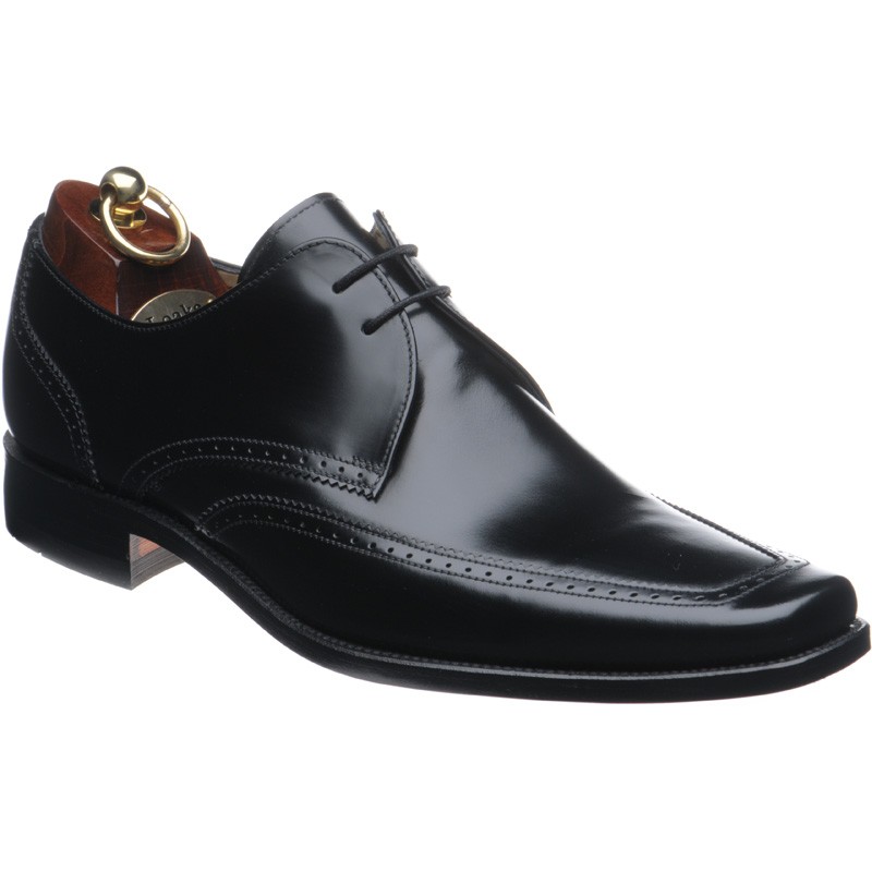 Loake shoes | Loake Design | Harrison brogues in Black Polished at ...