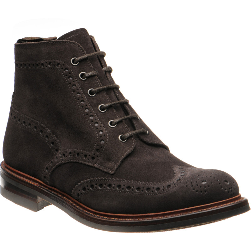 Loake shoes | Loake Factory Seconds | Bedale rubber-soled brogue boots ...