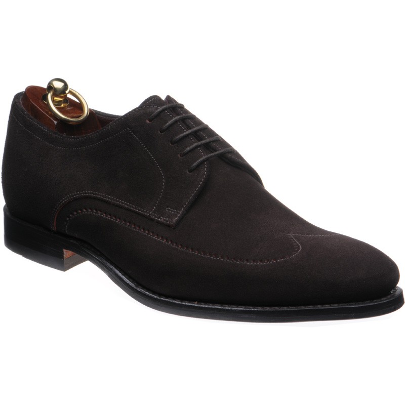 Loake shoes | Loake Design | Victor brogues in Brown Suede at Herring Shoes