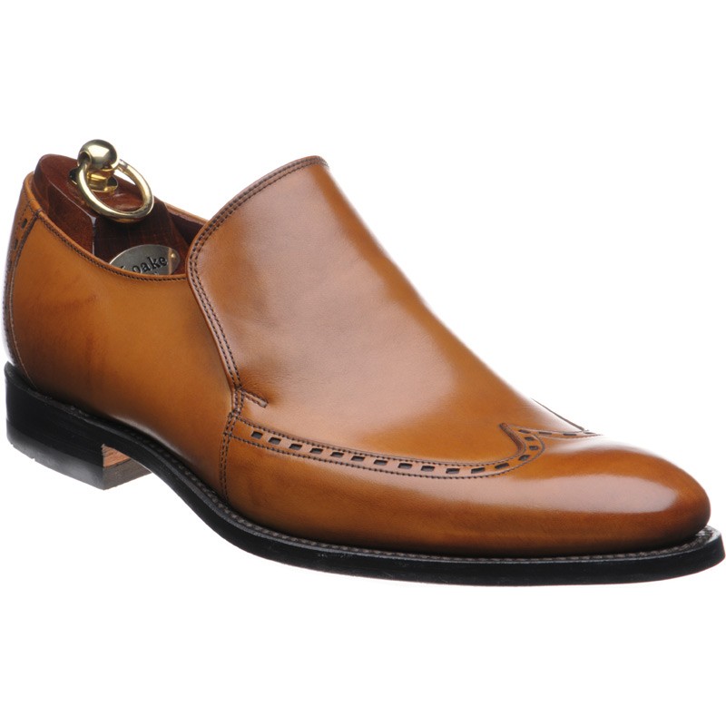 Loake shoes | Loake Design | Druitt rubber-soled brogues in Tan Calf at ...
