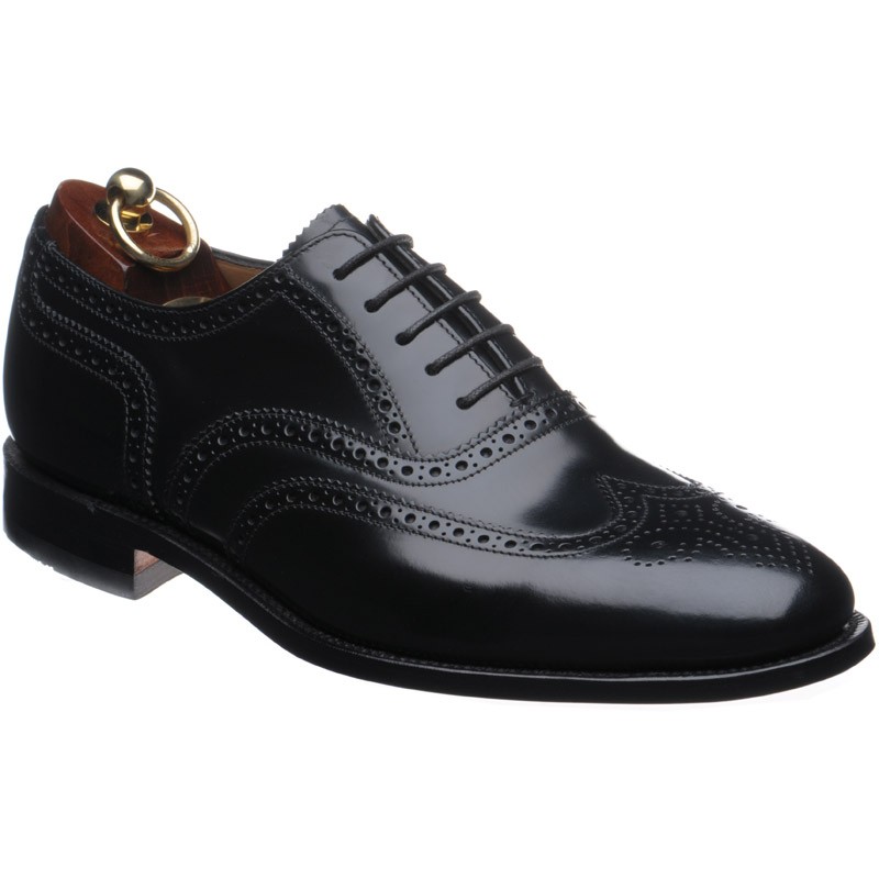 Loake shoes | Loake Factory Seconds | 202 brogues in Black Polished at ...