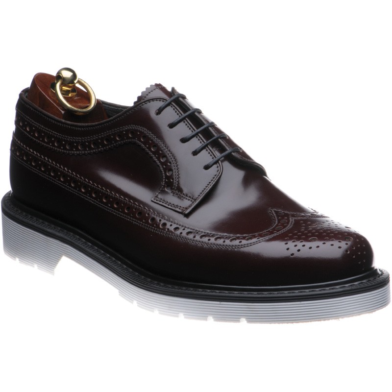 Loake shoes | Loake Sale | 624OLD rubber-soled brogues in Oxblood ...