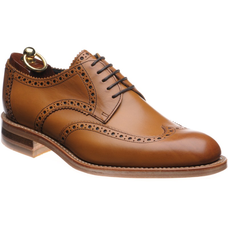 Loake shoes | Loake Sale | Rankin brogues in Tan Calf at Herring Shoes