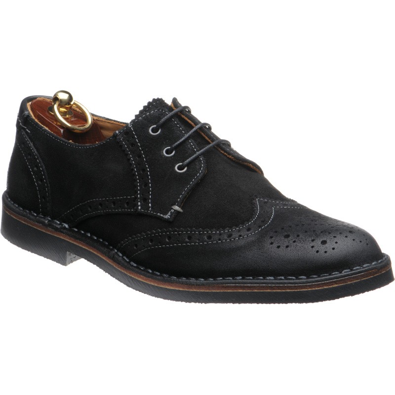 Loake shoes | Loake Lifestyle | Utah OLD rubber-soled brogues in Black ...