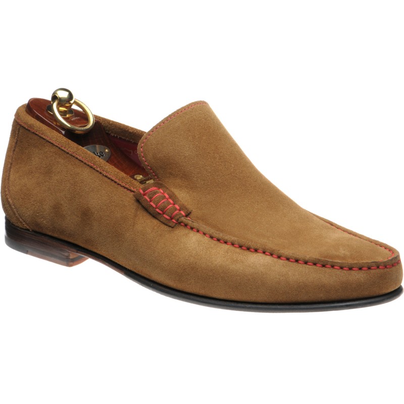 Loake shoes | Loake Lifestyle | Nicholson hybrid-soled loafers in Tan ...