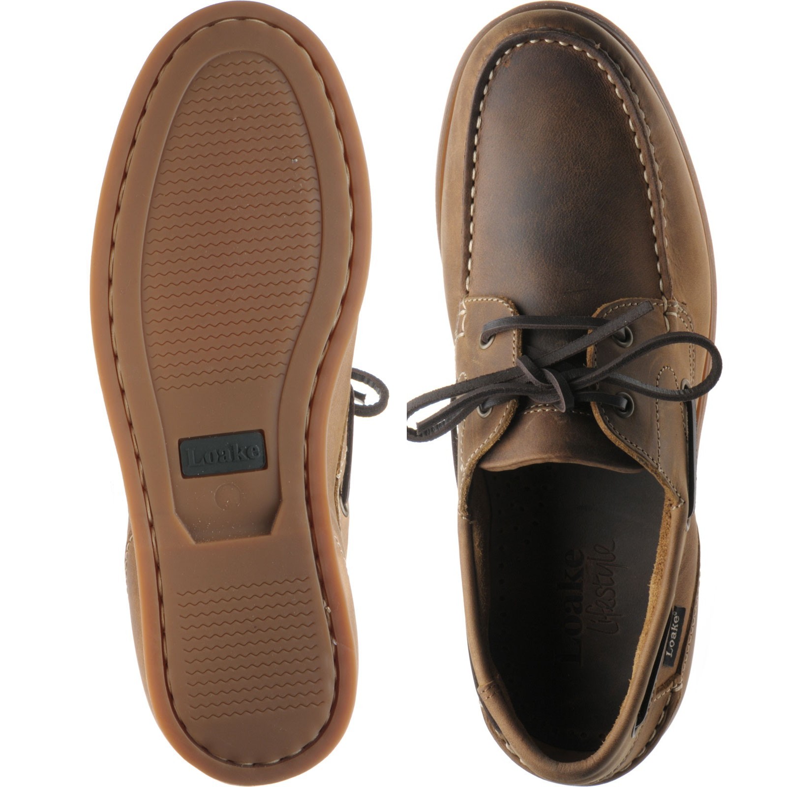 Loake shoes | Loake Lifestyle | Lymington rubber-soled deck shoes in ...