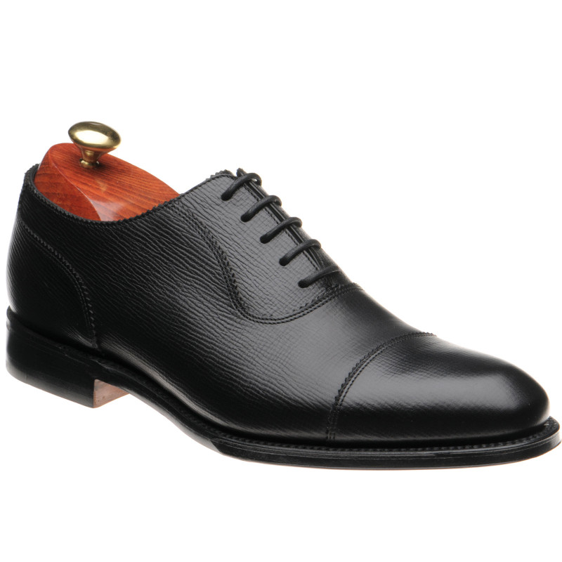 Loake shoes | Loake Factory Seconds | Evans Oxfords in Black Calf Grain ...