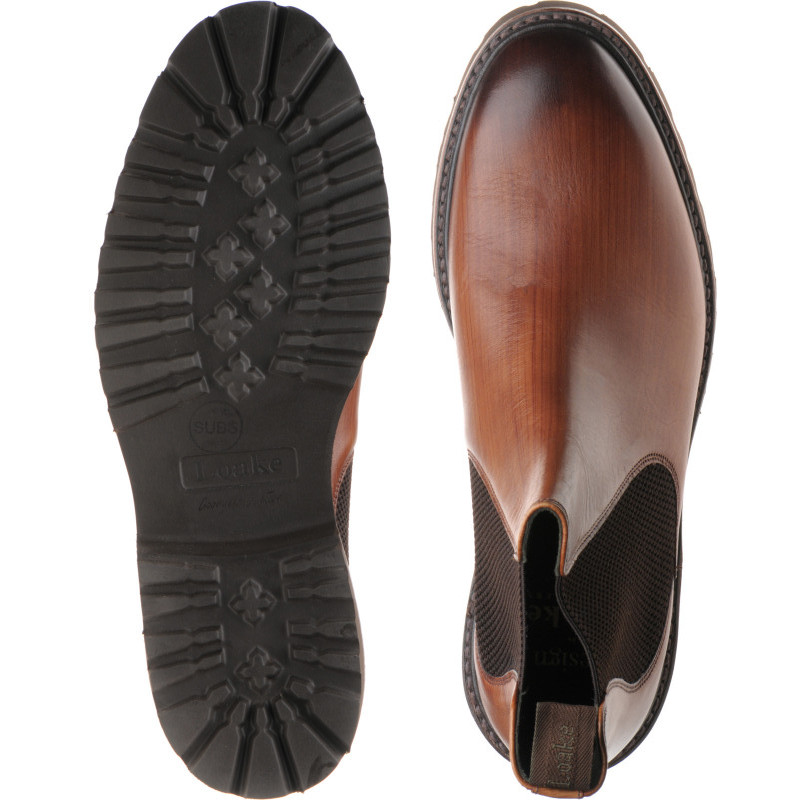 Loake shoes | Loake Factory Seconds | Huxley Rubber in Chestnut Calf at ...