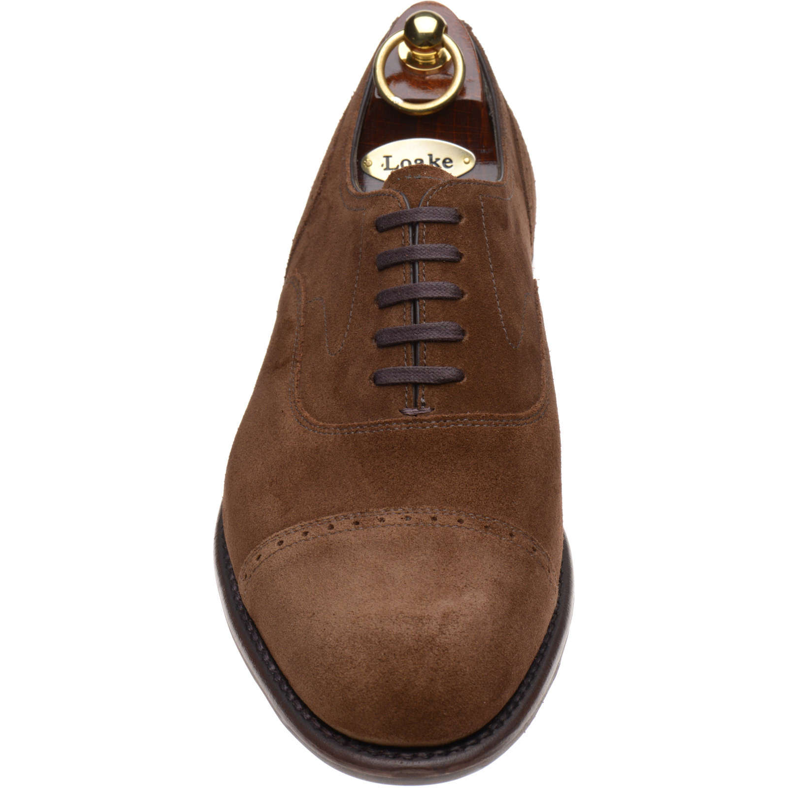 Loake shoes | Loake Sale | Hughes hybrid-soled semi-brogues in Brown ...