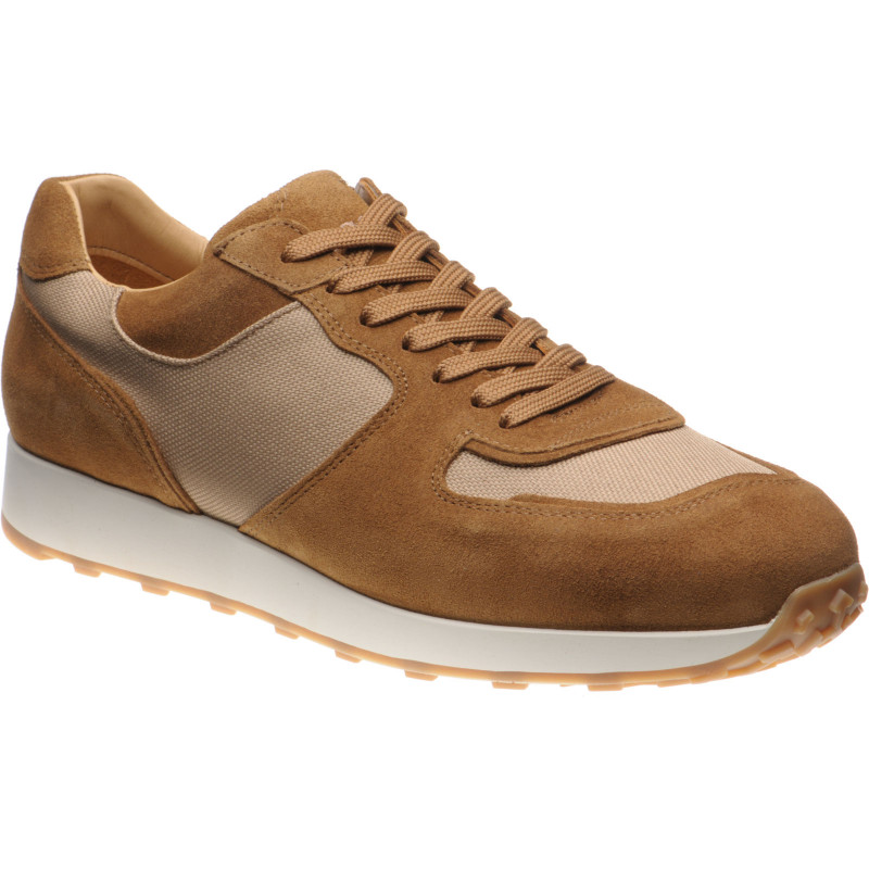 Loake shoes | Loake Sale | Foster rubber-soled trainers in Tan Suede at ...