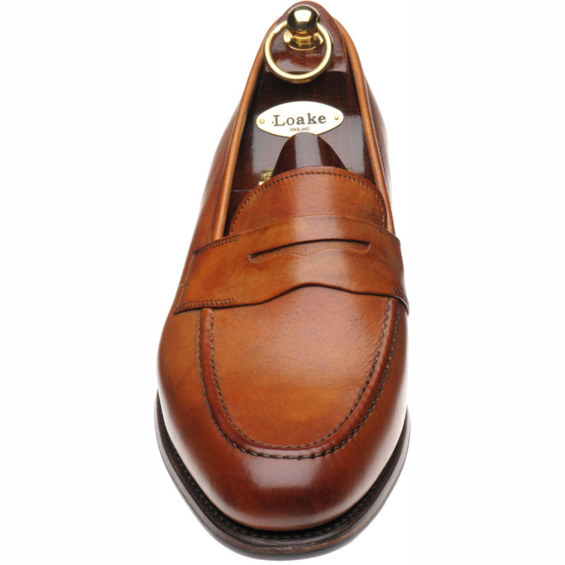 Loake shoes | Loake Sale | Wiggins rubber-soled loafers in Tan Calf at Herring Shoes