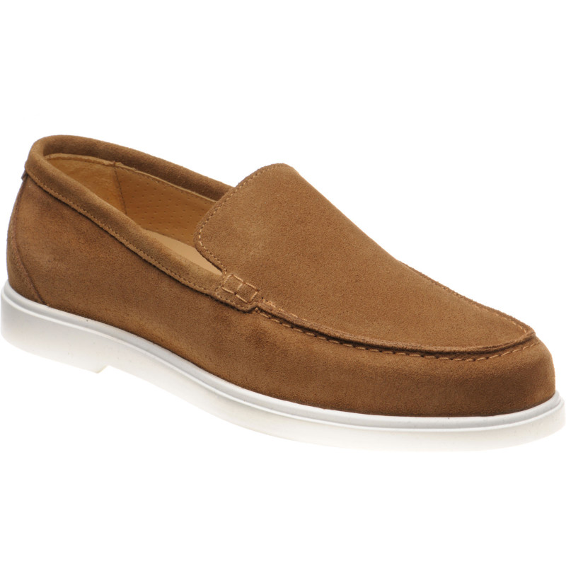 Loake shoes | Loake Sale | Tuscany rubber-soled loafers in Chestnut ...
