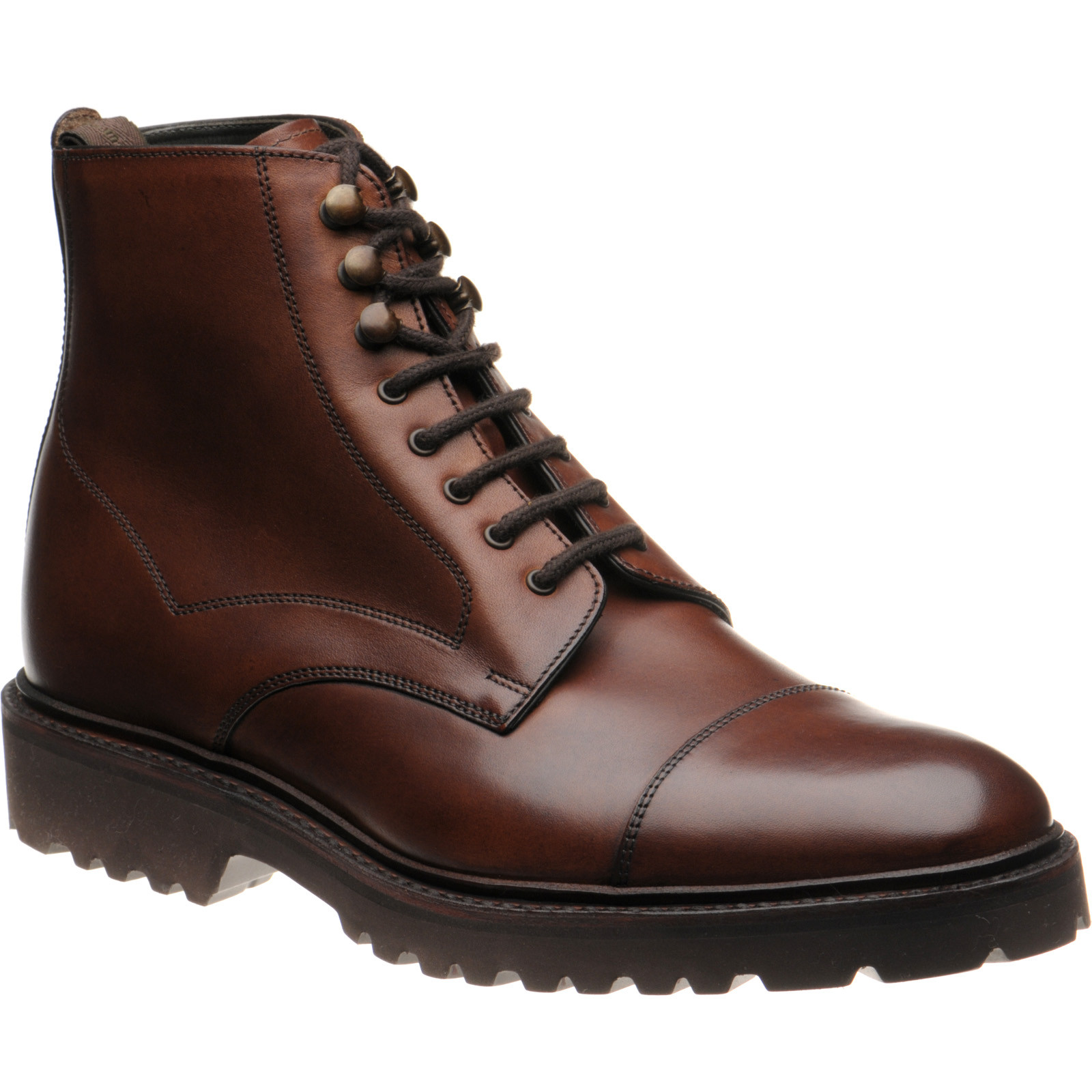 Loake shoes | Loake Design | Aquarius rubber-soled boots in Cedar Calf ...