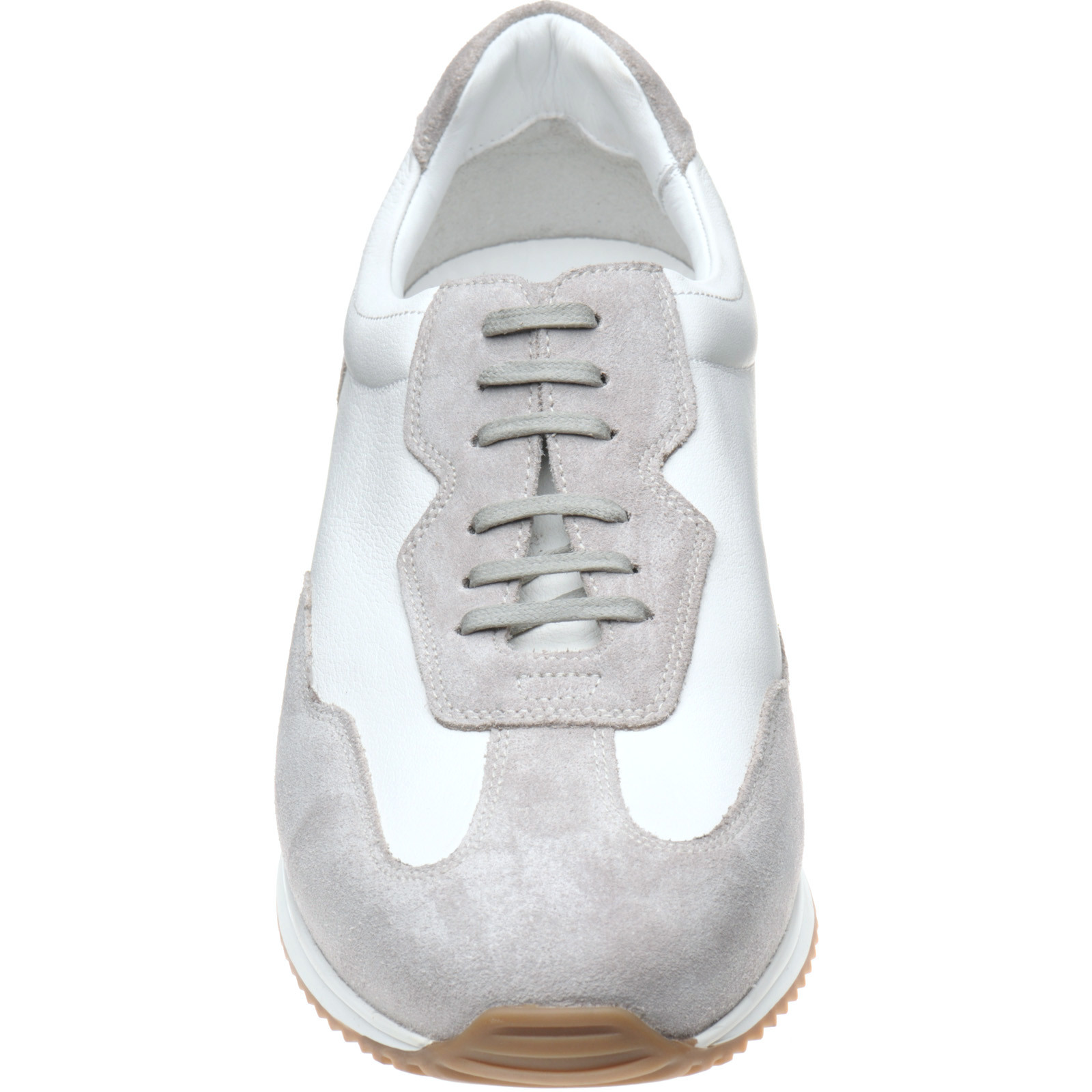 Loake shoes | Loake Sale | Linford rubber-soled trainers in White Calf ...