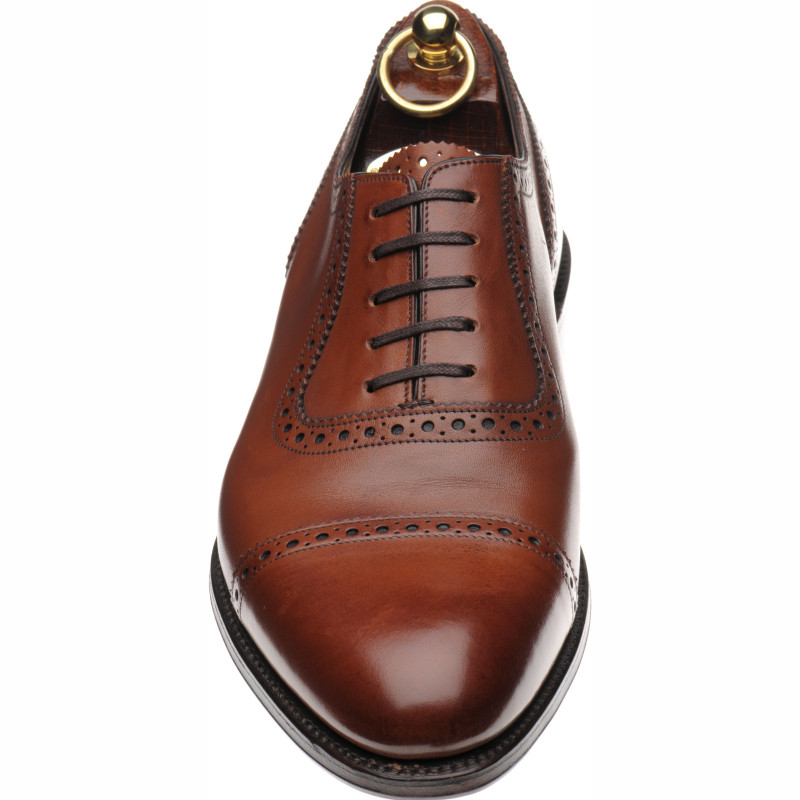 Loake shoes | Loake Factory Seconds | Trinity semi-brogues in Mahogany ...